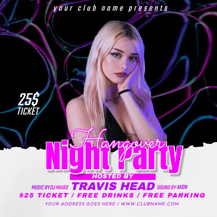 Hangover Night Party Template | PosterMyWall