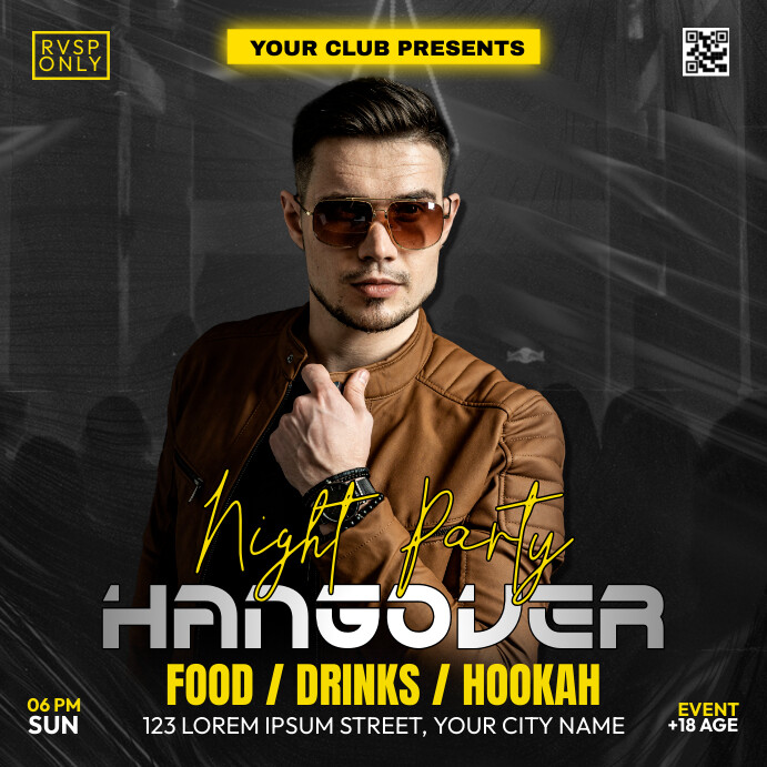 Hangover Night Party Template | PosterMyWall