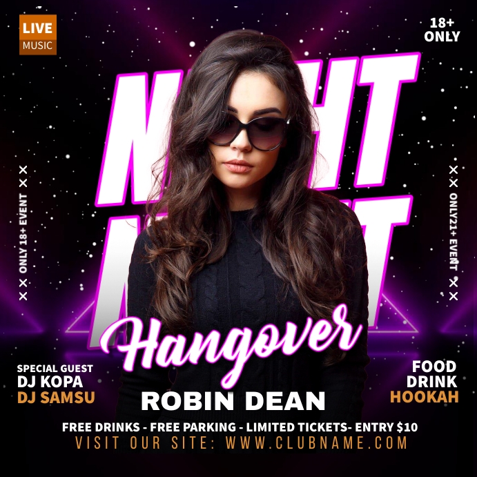 Hangover Night Party Template | PosterMyWall