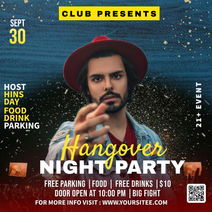 Hangover Night Party Template | PosterMyWall