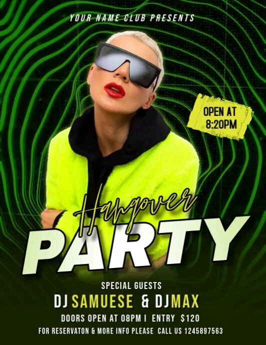 Hangover Party Ads Template | PosterMyWall