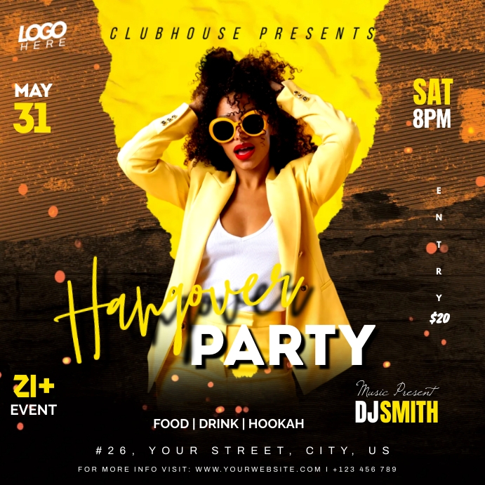 Hangover Party Template | PosterMyWall