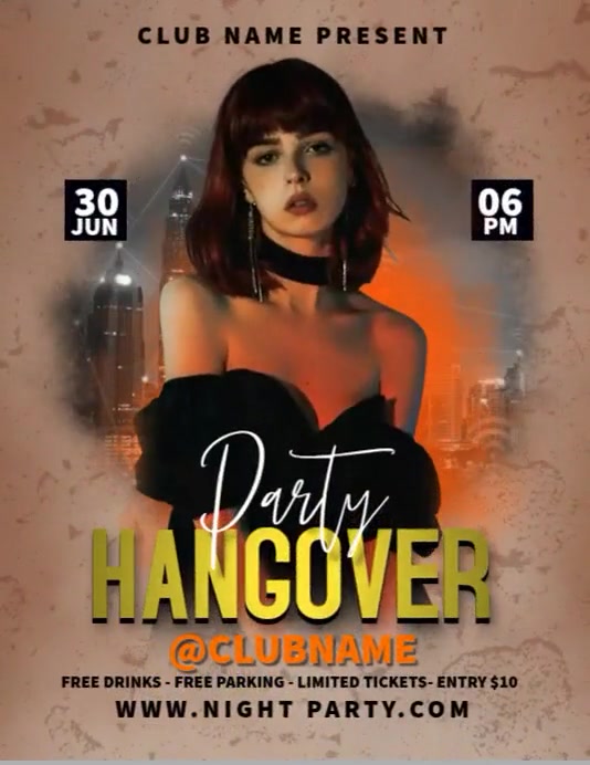 Hangover Party Template | PosterMyWall