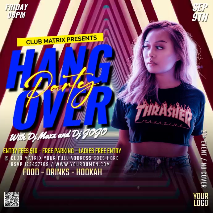 Hangover party Template | PosterMyWall