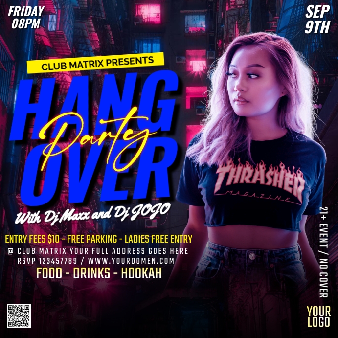 Copy of Hangover party | PosterMyWall