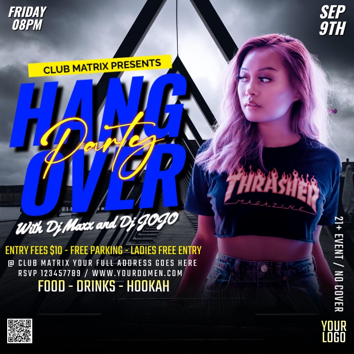 Hangover party Template | PosterMyWall