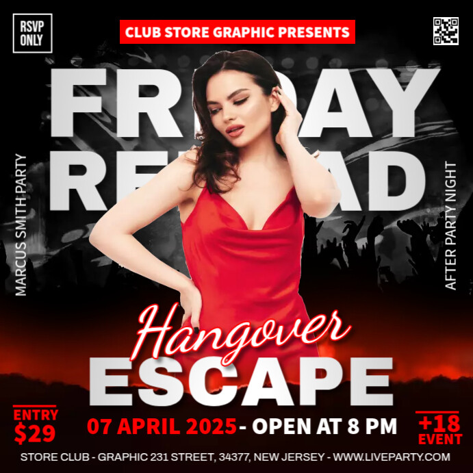 Copy of Hangover Party | PosterMyWall