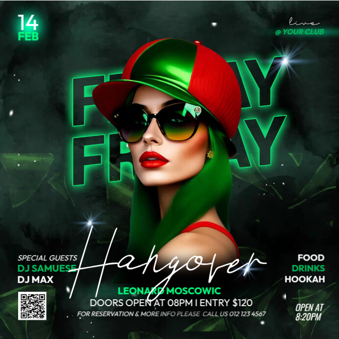 Hangover Party Flyers Template | PosterMyWall