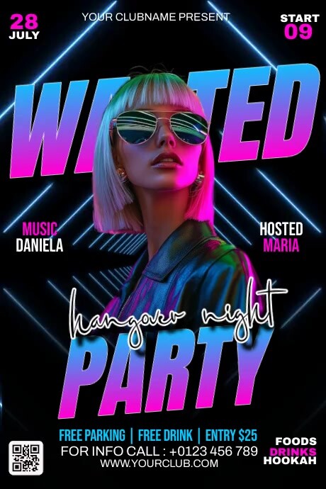 Plantilla de Hangover Party Night | PosterMyWall