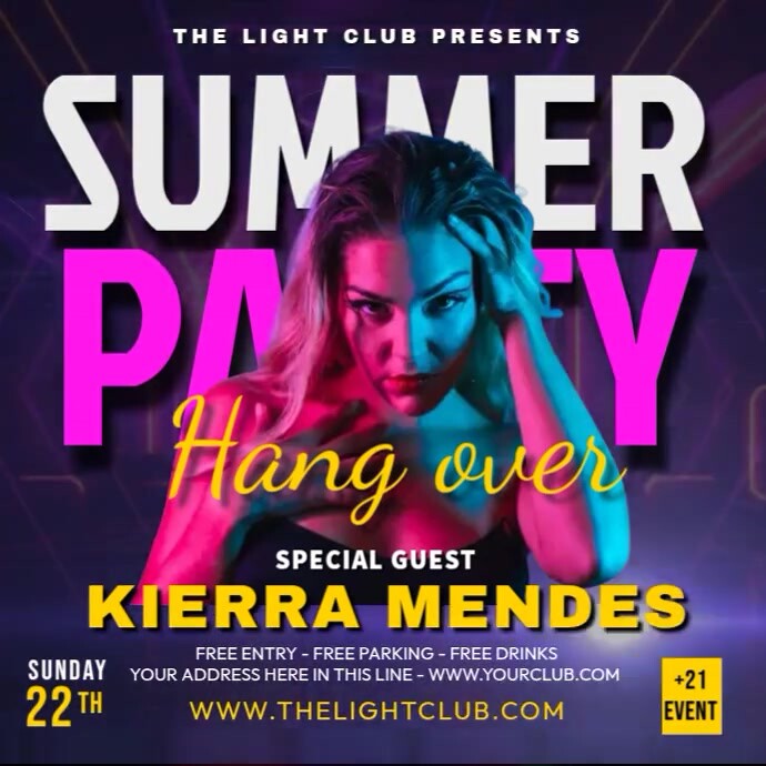 Hangover Party Video Template | PosterMyWall