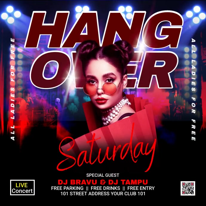 hangover party video flyer Template | PosterMyWall