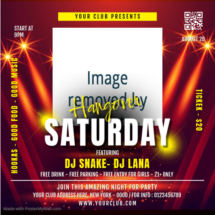 Hangover Saturday (1) Template | PosterMyWall