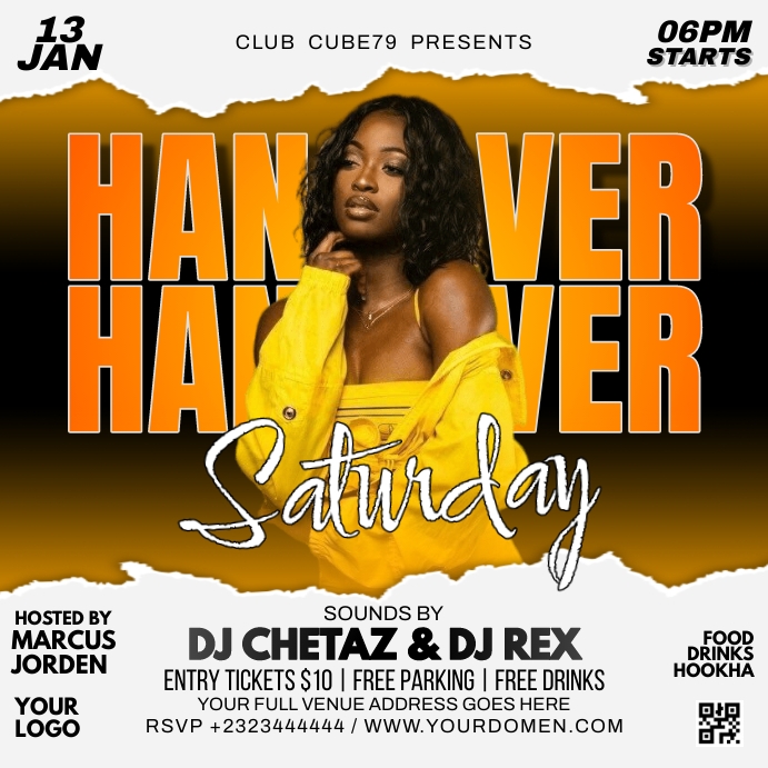 HANGOVER SATURDAY Template | PosterMyWall