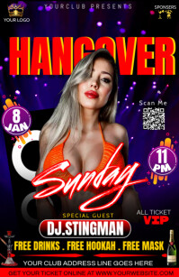SUNDAY HANGOVER Template | PosterMyWall
