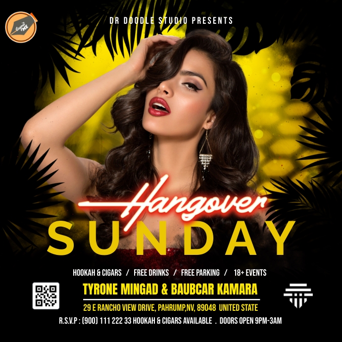 Hangover Sunday Party Template | PosterMyWall