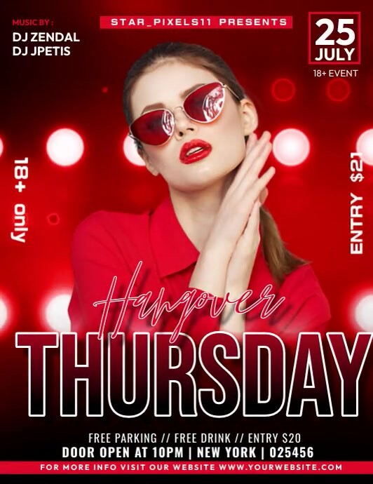 Hangover Thursday Party Template | PosterMyWall
