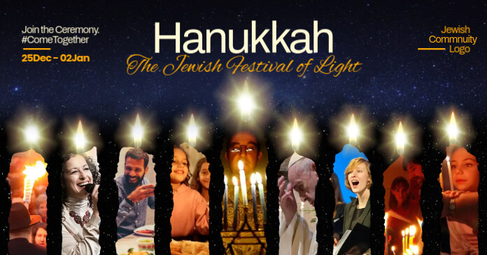 Templat Posting Upacara Festival Hanukkah | PosterMyWall
