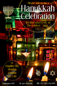 Hanukkah Poster Template | PosterMyWall