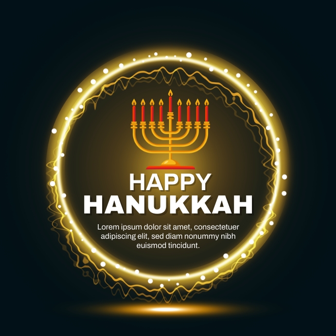 Hanukkah Poster Template | PosterMyWall