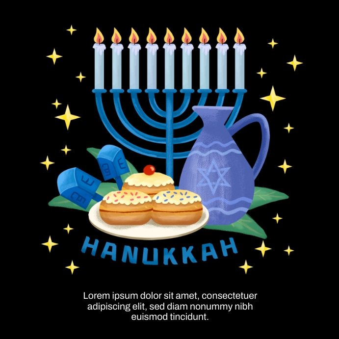 Hanukkah Poster Template | PosterMyWall