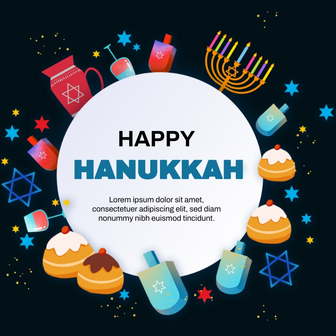 Hanukkah Poster Template | PosterMyWall