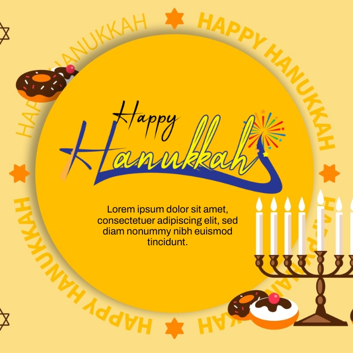 Hanukkah Poster Template | PosterMyWall