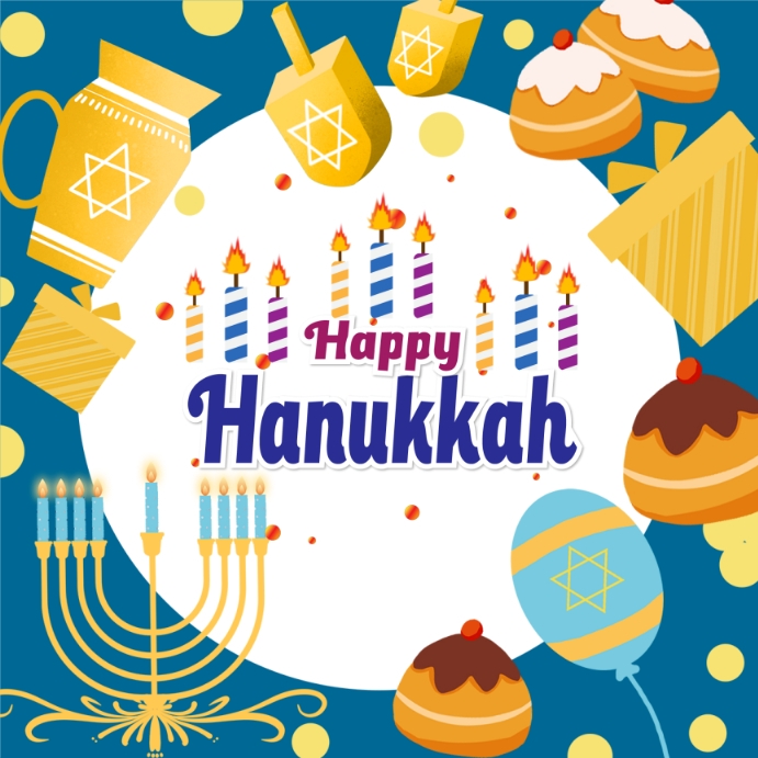 Hanukkah Poster Template | PosterMyWall