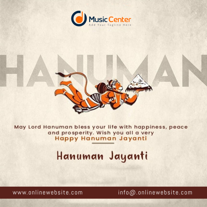 hanuman jayanti Template | PosterMyWall