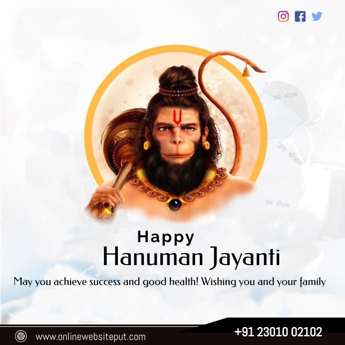 Plantilla de HANUMAN JAYANTI | PosterMyWall