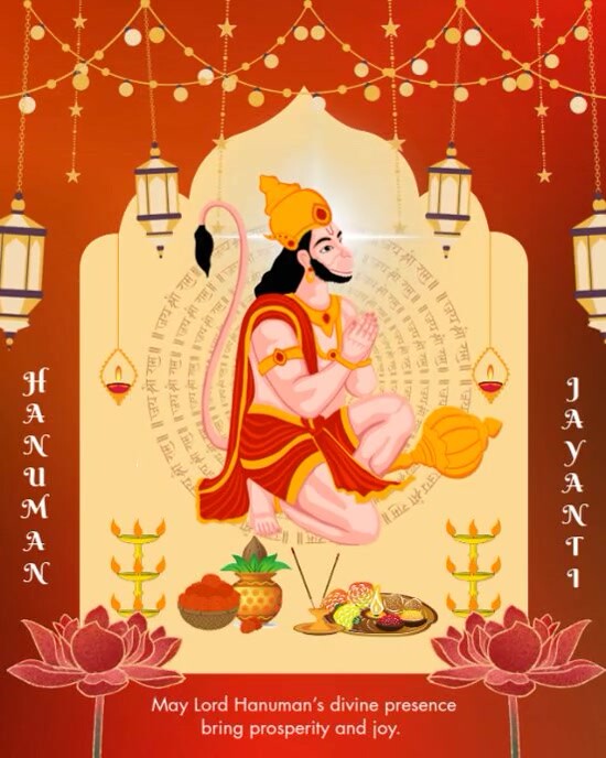 hanuman jayanti Template | PosterMyWall