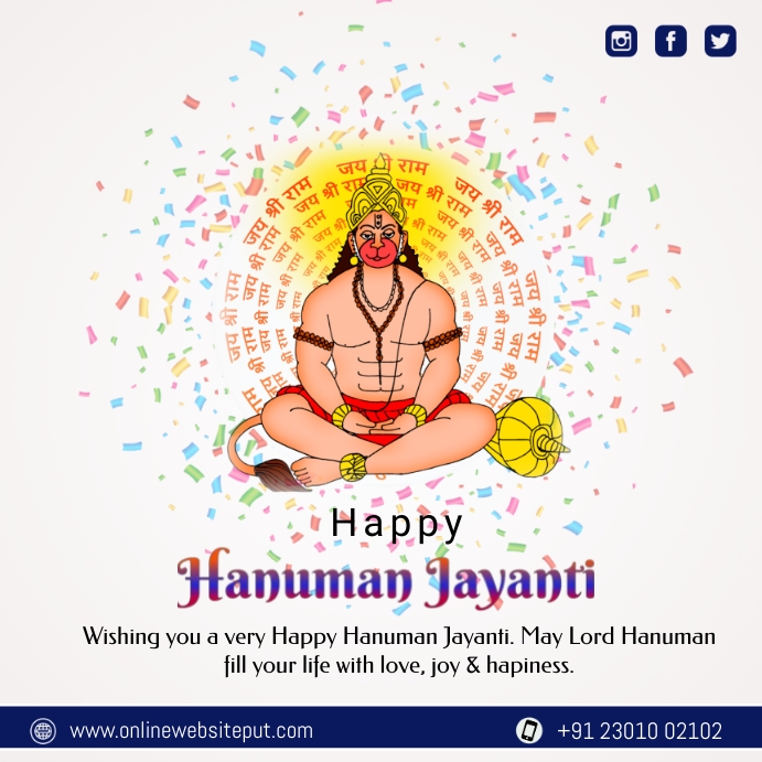 Hanuman Jayanti Template | PosterMyWall