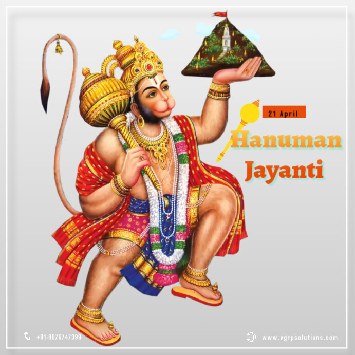 Hanuman Jayanti Template | PosterMyWall