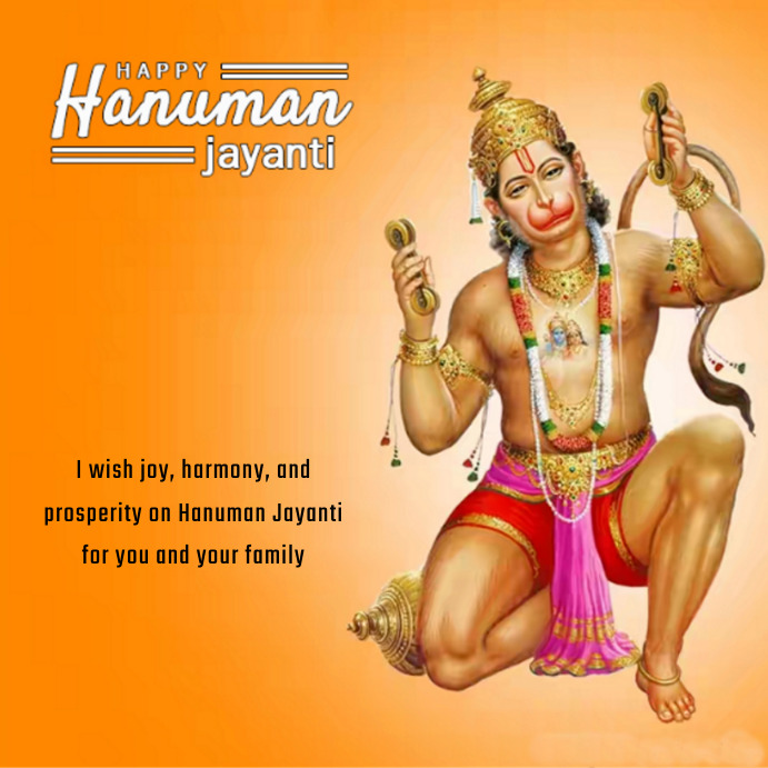 hanuman jayanti Template | PosterMyWall