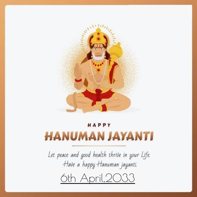 Hanuman jayanti Template | PosterMyWall