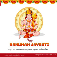 hanuman jayanti Template | PosterMyWall
