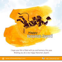 hanuman jayanti Template | PosterMyWall