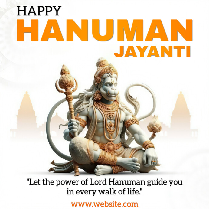Hanuman Jayanti Poster Template | PosterMyWall