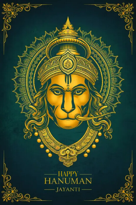 Hanuman jayanti template | PosterMyWall