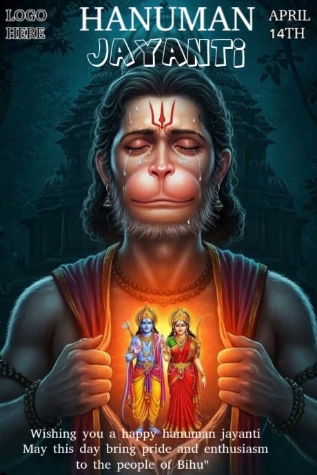 Hanuman jayanti video Template | PosterMyWall