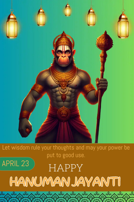 Hanuman Ji template | PosterMyWall
