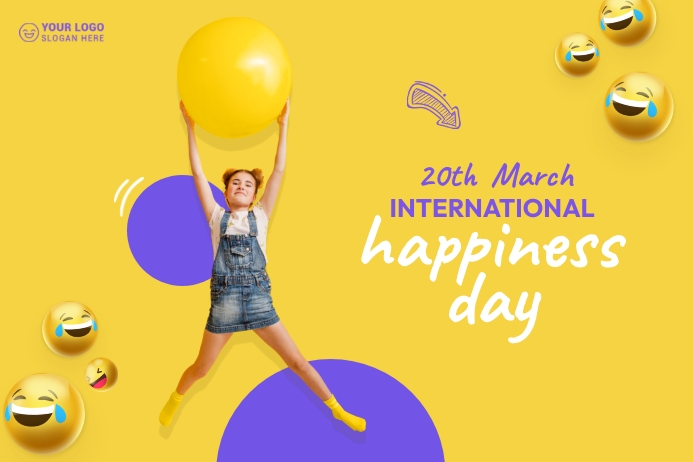 Copy of Happiness Day Ads | PosterMyWall