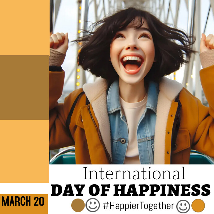 Happiness day template | PosterMyWall
