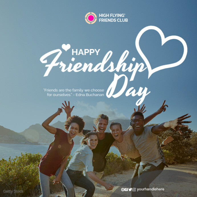 Happuy Frienship Day Design Template | PosterMyWall