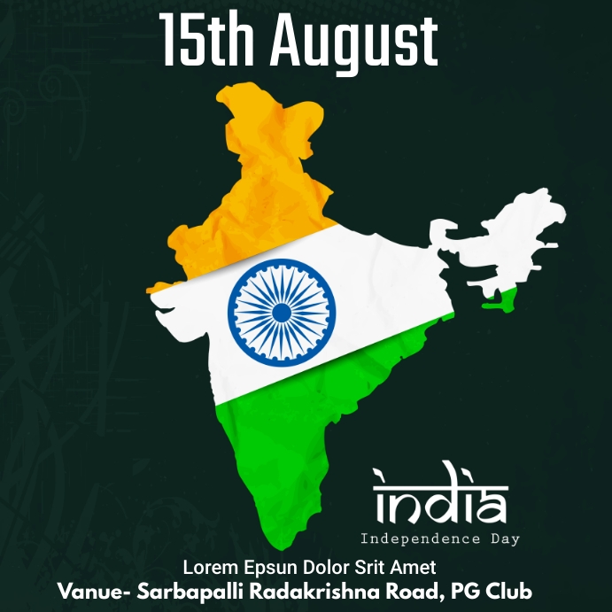 Copy of happy 15 august | PosterMyWall