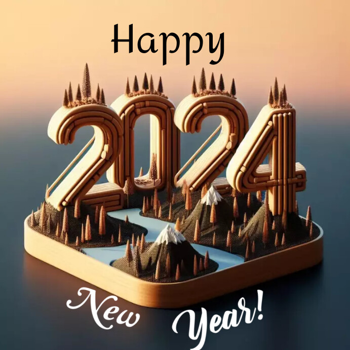 Happy 2024 template | PosterMyWall