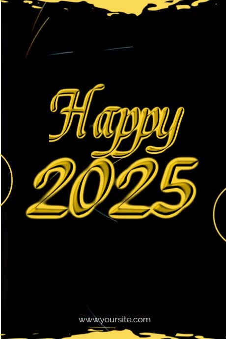 Happy 2025 Template | PosterMyWall