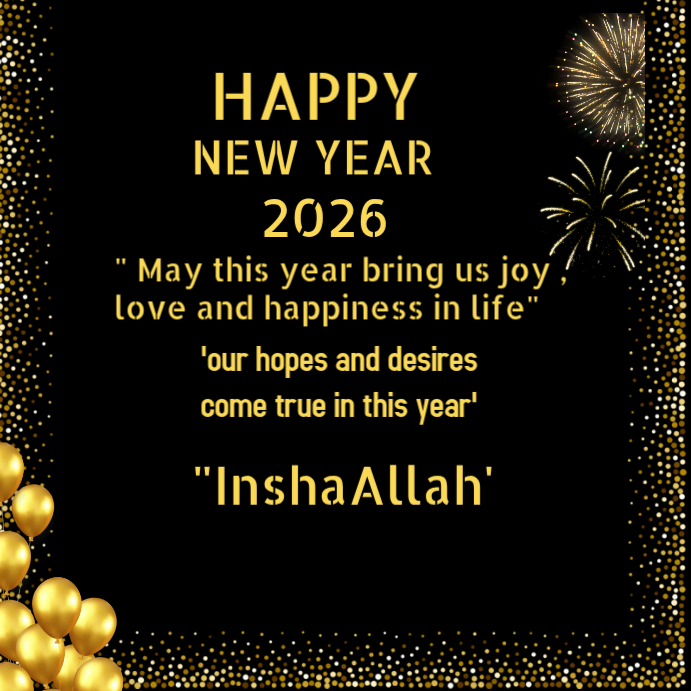 Modèle Happy 2026 hopefull and motivational Instagram flyer | PosterMyWall