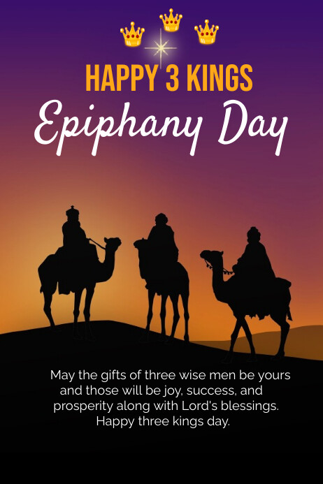 happy 3 kings day Template | PosterMyWall