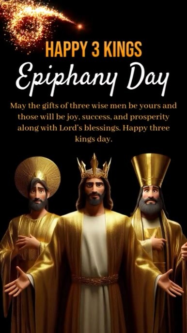 Happy 3 Kings Template | PosterMyWall