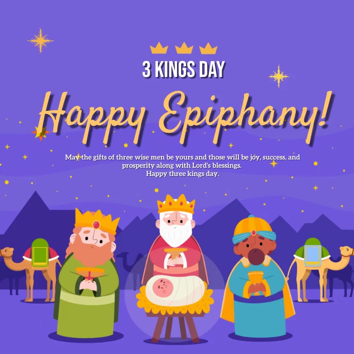 Modèle 3 Rois Heureux | PosterMyWall